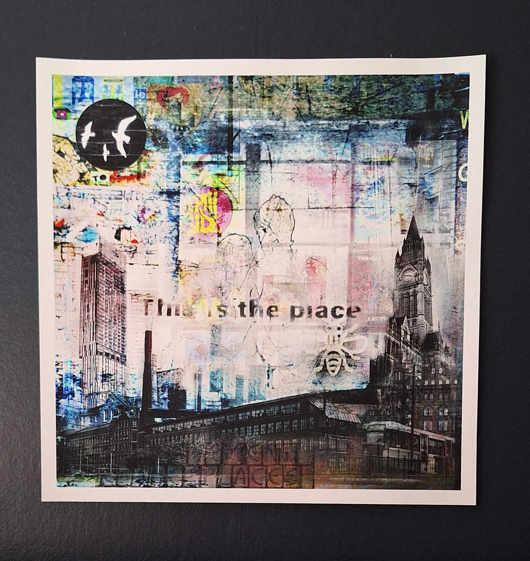 This is the place- Manchester limited edition print 30x 30cms – Distort ...